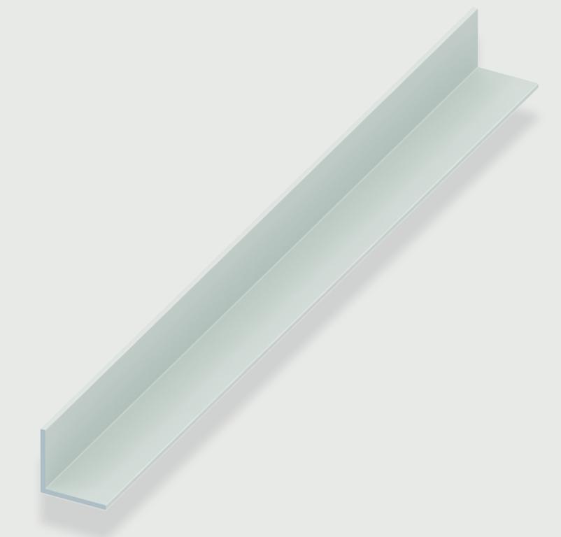 Rothley Angle Equal Sided White Plastic 20mm x 20mm x 1.5mm x 2m ...